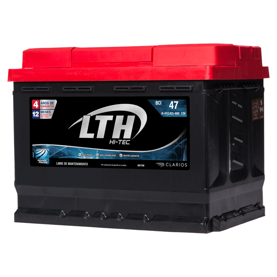Batería H-47 (LN2)-600 12V 600 CCA grupo 47 | LTH